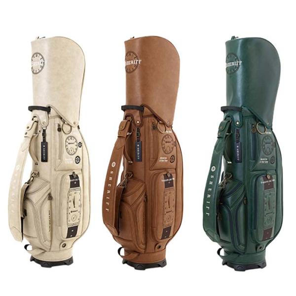 ■シェリフ ゴルフ SHERIFF スタンダードモデル アンティーク シリーズ キャディバッグ 9.5インチ----------------------------------------------SHERIFF/シェリフゴルフから、古き...