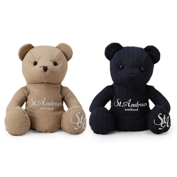 ■セント アンドリュース St ANDREWS ピンストライプベア ヘッドカバー ドライバー用----------------------------------------------STAロゴをあしらった人気のマスコットキャラクターでを...