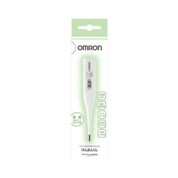 ■ ブランド名オムロン OMRON■ 商品名オムロン電子体温計 けんおんくん MC-246 ■ カテゴリ身体測定器・医療計測器 ＞ 体温計■ 商品説明・特徴オムロン電子体温計おしらせブザー付きのスタンダードタイプ＜付属品＞収納ケース外形寸法...