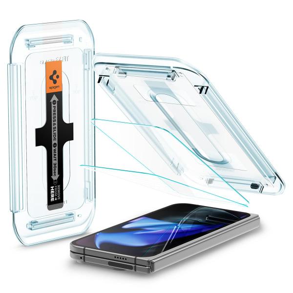 Spigen Google Pixel 9 Pro Fold ガラスフィルム Pixel 9 Pro Fold 対応 保護フィルム 貼り付けキット付き 気泡ゼロ 飛散防止 2枚入[指紋認証対応] Google Pixel専用に設計され、オリ...