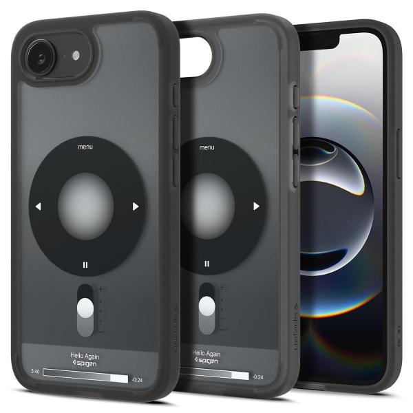 Spigen iPhone 17e 16e ケース 【MagSafe】アクセサリー対応 マグネット搭載 半透明 ストラップホール 立体的プリント 米軍MIL規格 ウルトラ・ハイブリッド・マグフィット ACS09146 (クラシック・ブラック...