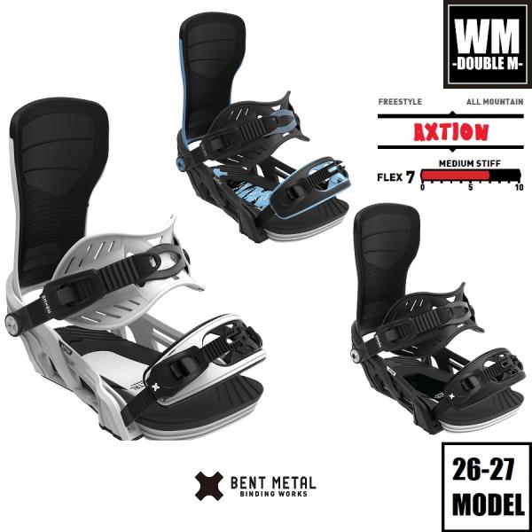 【発売日：2026年11月01日】・年式： 2027・メーカー： BENT METAL・モデル名： AXTION・カラー： BLACK, WHITE, BLACK-BLUE・対応ディスクパターン： 4×4, 2×4, CHANNEL・FLE...