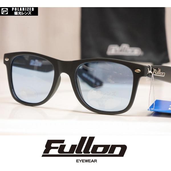 ・メーカー：FULLON・年式：2025・モデル：FBL039-15 - BLUE LABEL・カラー：Matte Black・レンズ：Light Blue Polarized（偏光レンズ）・実寸サイズ：レンズ：縦 約49mm × 横 約5...