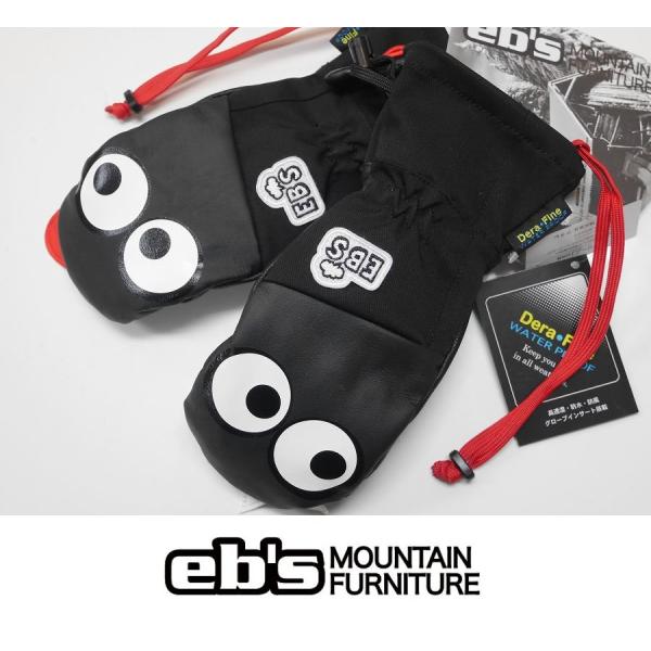 高品質なアクセサリーブランド「eb's」。・年式：2025年・メーカー：eb's・モデル名：KEMONO JR・カラー：BLACK・定価：5,500円(税込)抜群のマテリアル、驚異のキッズミトン防水・耐久性・透湿性に優れたインサートフィルム...