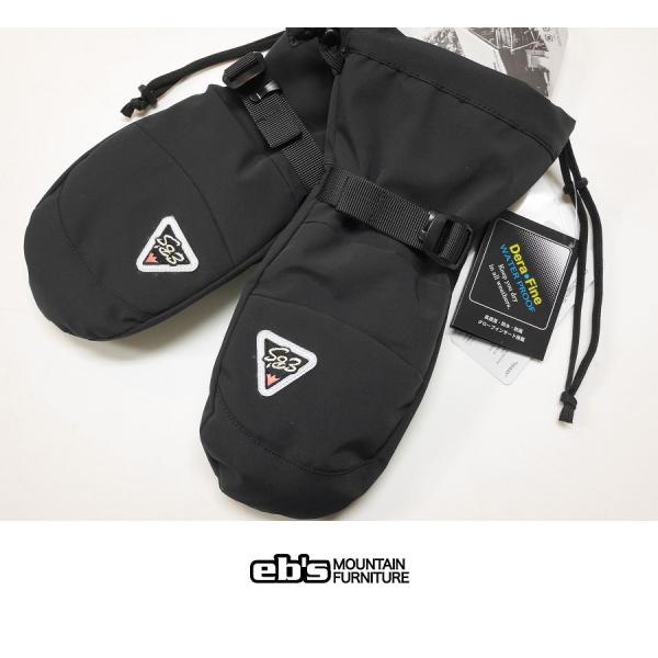 高品質なアクセサリーブランド「eb's」。・年式：2026年・メーカー：eb's・モデル名：ST-DAMONDE MITT・カラー：BLACK・定価：7,689円(税込)防水透湿素材を使用したあたたかロングミトングローブ・甲部分は防水透湿3...
