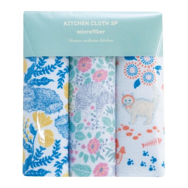 キッチンクロス3枚セット キャット MFF-001