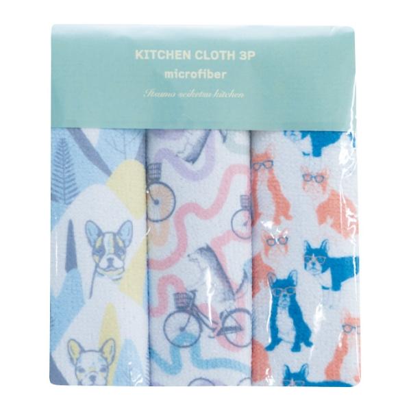キッチンクロス3枚セット ドッグ MFF-002