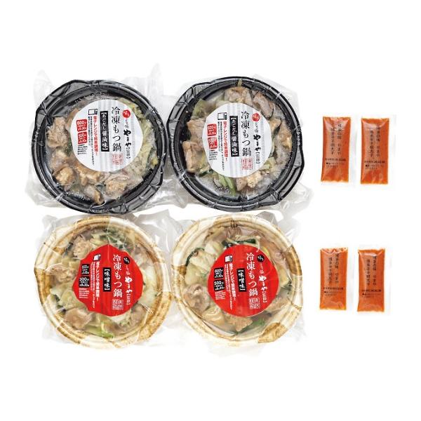 やまや レンジで簡単！個食もつ鍋辛子明太子小袋付き4食セット