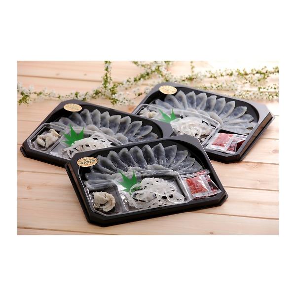 豊後産とらふぐ刺身ふくふくセット角皿 RTS-3 [産直品]