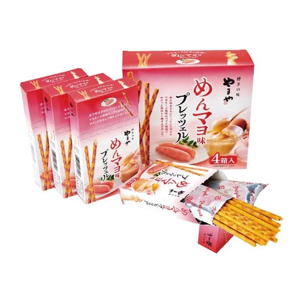 やまや めんマヨ味プレッツェル4箱入 6639