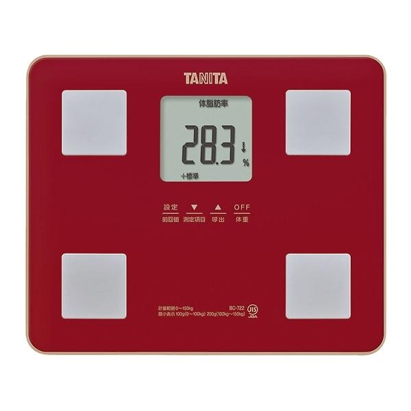 TANITA タニタ 体組成計 レッド BC-722-RD