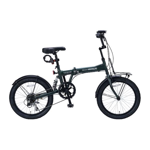 My Pallas マイパラス MF-208-GR 20インチ 6段変速 折畳セミファット 折畳自転車 アーミーグリーン