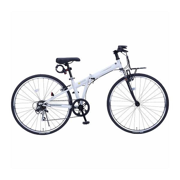 My Pallas マイパラス MC-603-OW MIGRATORY クロスバイク 27インチ Fサス 6段変速 折畳自転車 オフホワイト