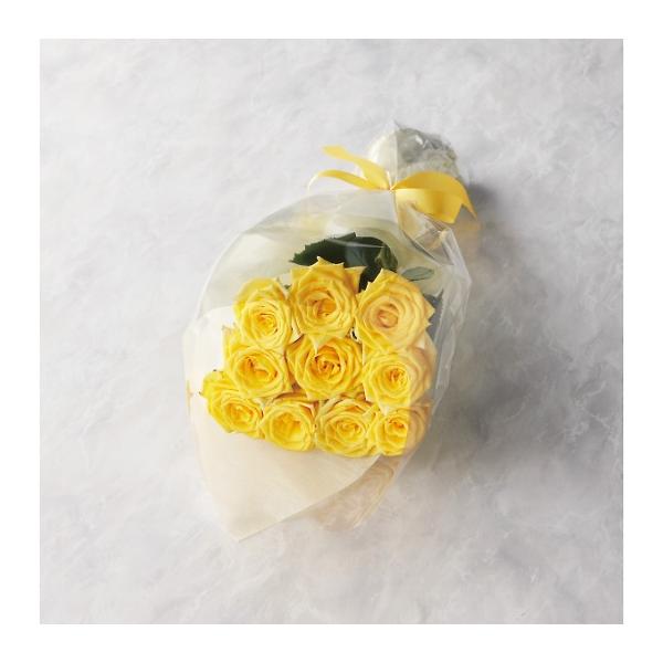 バラの花束 10本から15本までのお申し込み イエロー 19YE10-15