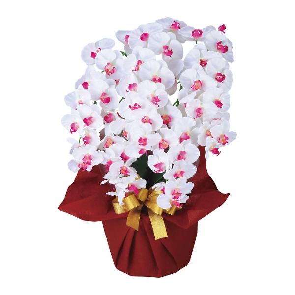 アーティフィシャルフラワー 大輪 5本立胡蝶蘭 ホワイトビューティー ncr-24019-5-wb