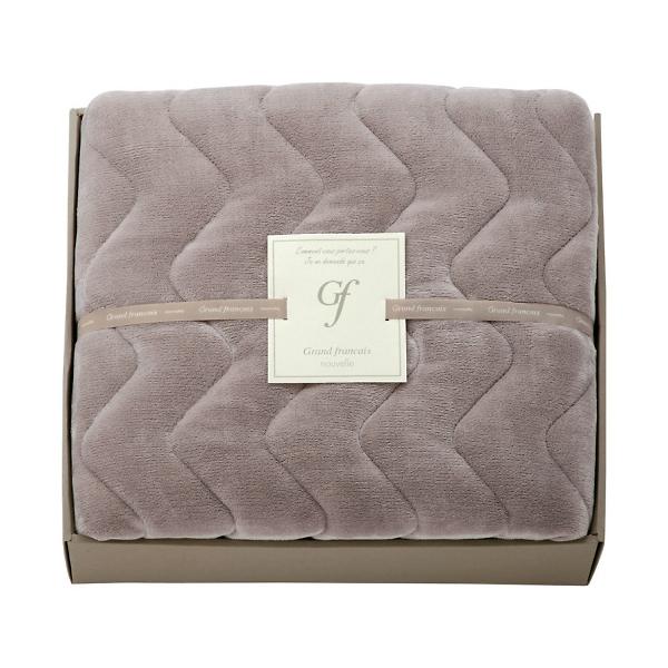 グランフランセヌーベル 吸湿発熱綿入りハイソフトタッチ敷パット バイオレットグレー GFN8057VG/PR