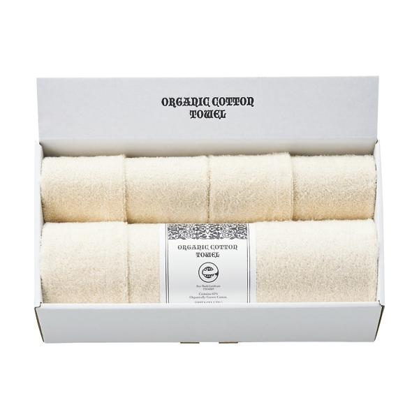 オーガニックコットンバスタオル&amp;フェイスタオル2P OGE10300