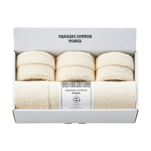オーガニックコットンバスタオル&amp;フェイスタオル3P OGE10360