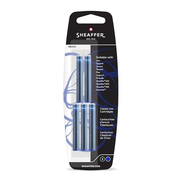 SHEAFFER シェーファー カートインク 5本入 ブルー 96320 【投函便にて送料無料】