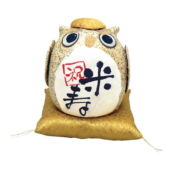 ちぎり和紙 長寿の祝いふくろう 米寿 006-482E