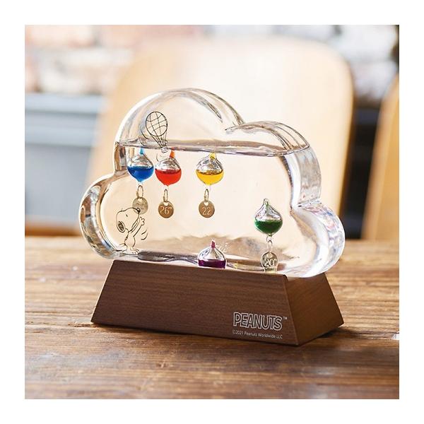 スヌーピー ガラスフロート温度計 クラウド 151-333211