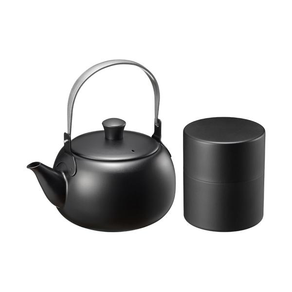 燕三 ステンレスつる手急須500ml&amp;茶筒（小） EM-084