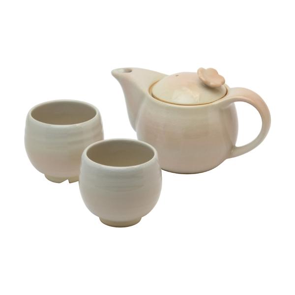 萩焼 姫土茶の間セット（茶こし付） 6330