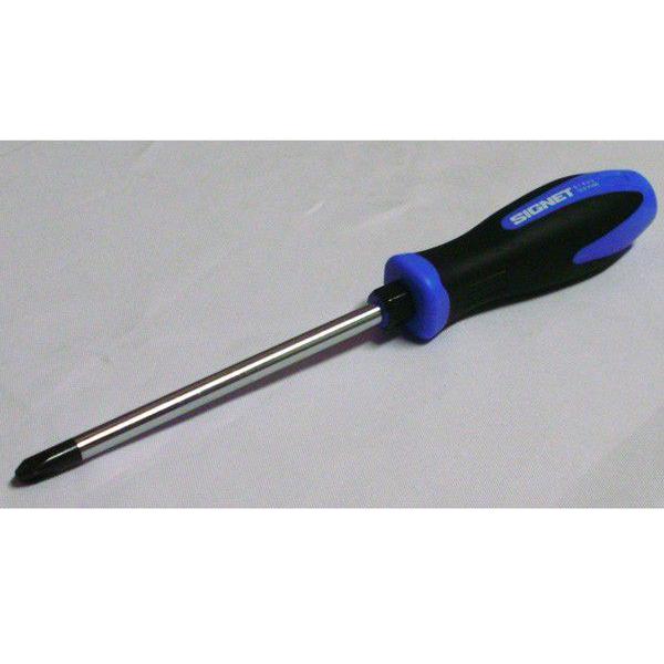 サイズ：#3　軸長：150mm　全長：270mm■先端マグネット付。■疲労感が少なく、握りやすいエルゴノミックハンドル。■ブレード根元に六角部がありレンチをかけて回す事ができます。■貫通タイプで、グリップエンドには打撃部がありますので、固着...