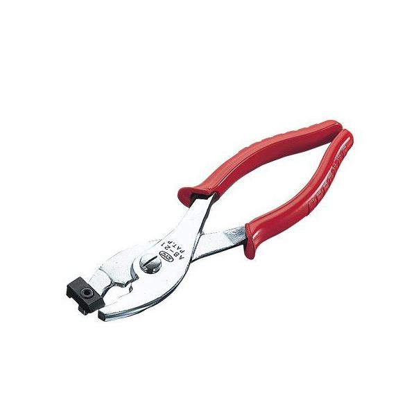 専用クローで作業性が向上します。クローのクサビ側でCワッシャを広げ平面側で押し出し、スピーディな作業が行えます。Cワッシャの脱着に。全長(L)：203mm重さ：230g