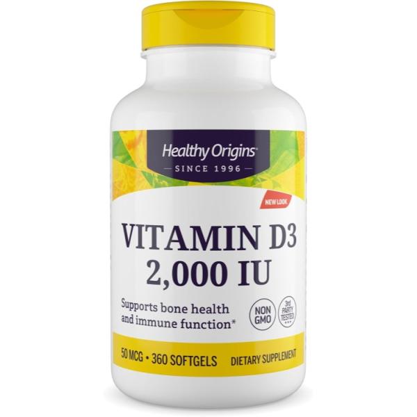 ソフトジェル1個あたり2,000 IUのビタミンD3が含まれています。ビタミン D3 2,000 は、吸収性の高い液体ソフトジェルの形で製造された重要な栄養素です。