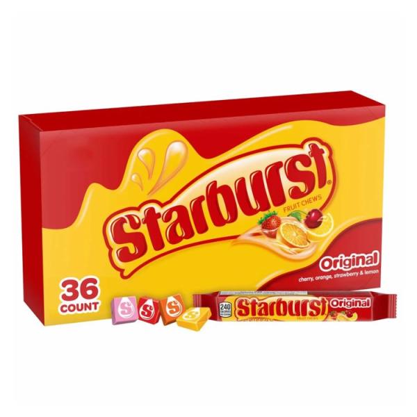 STARBURST のチューイングキャンディーを一口かじった瞬間、ドカン！とフルーツの濃厚な味が口の中に広がる、そんな素晴らしい瞬間を経験したことはありませんか？説明できないほどジューシーなフルーツチューイングキャンディーをぜひご賞味くださ...