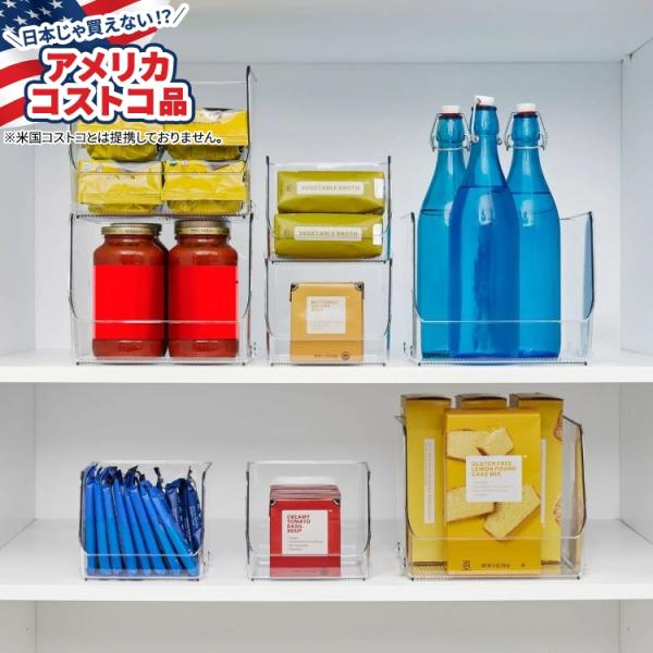 BPAフリー 積み重ね可能なデザインiDESIGN? のビンは、整理されたパントリーやキッチンキャビネットを作るのに最適です。高品質の透明プラスチックで作られたこれらの耐久性のあるビンは、積み重ねてすぐに収納スペースを最大限に活用できます。...