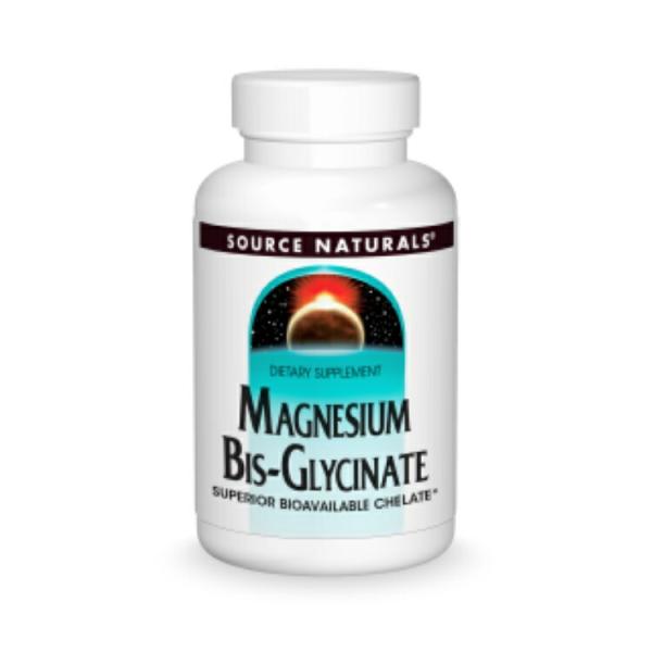 Source Naturalsのマグネシウムは、アミノ酸のグリシンに結合（キレート化）されています。