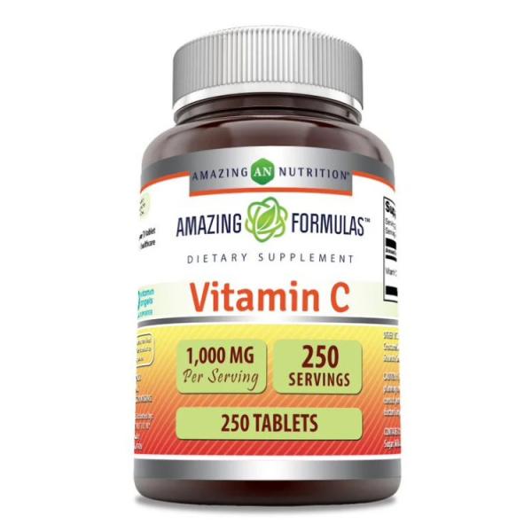 Amazing Formulasの1粒には、ビタミンC（アスコルビン酸）が1000mg含まれています。これは水溶性ビタミンCで、体に吸収され利用されやすいです。Amazing FormulasのビタミンCは1000mg配合で、サプリメントの...