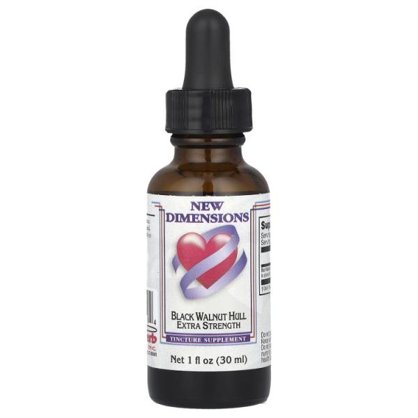 クローガーハーブのブラックウォルナットハル エクストラストレングスチンキサプリメントは、ブラックウォルナットハルの力強い風味を便利な液体に凝縮しています。