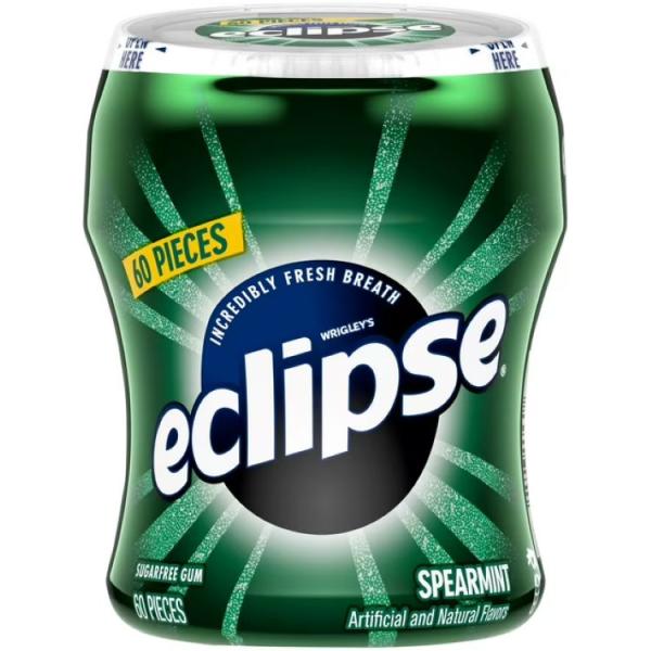 ECLIPSEシュガーフリーガム（60個入り）で、いつでも驚くほど爽やかな息を手に入れましょう。ミント風味の外側のガムを噛むと、爽やかなスペアミント風味のガムが口いっぱいに広がります。ポケットに1パック、車内にカップを入れておけば、いつでも...