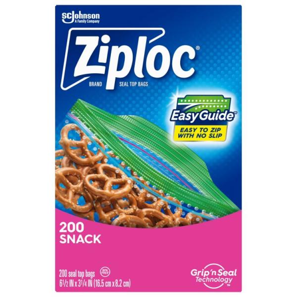 ジップロックのスナックバッグは、「イージーガイドテクスチャー」を採用し、忙しい朝やおやつタイムにぴったり。ファスナー部分に施された凹凸が指先を自然に導き、しっかりと密封できるので、閉め忘れの心配もありません。お菓子やスナックの鮮度をキープし...