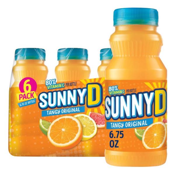 SUNNYDタンジーオリジナルオレンジジュースドリンク6.75液量オンスボトル6本 SUNNYDならではの酸味のある風味の大胆なオレンジドリンク 果汁5%、1本あたり50カロリーの子供用フルーツジュース飲料 1本あたり1日摂取量の80%を摂...