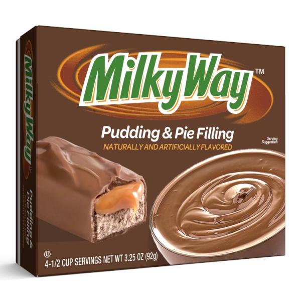 ミルキーウェイ ミルクチョコレートをイメージした、コクのあるチョコレートとまろやかなキャラメル風味を楽しめるインスタントプディングミックスです。なめらかな口当たりで、プディングカップやチョコレートムース、チョコレートパイなど幅広いデザート作...