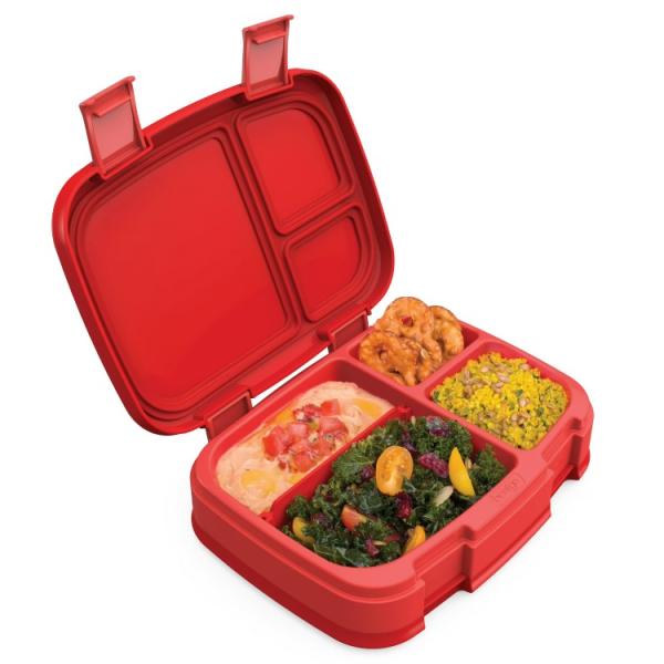 ベントゴー フレッシュは、コンパクトながら多彩な食材をしっかり分けて詰められる、スタイリッシュな弁当箱です。取り外し可能なトレーには、主菜と副菜を分けられる3つの仕切りがあり、付属の仕切りを使えば最大4区画に分けてさらにバリエーション豊かに...