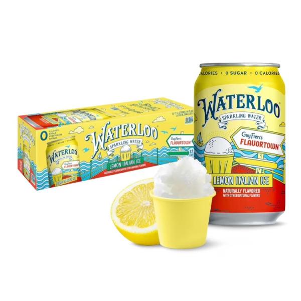 レモンイタリアンアイス フレーバーのナチュラルスパークリングウォーター 12oz（約355mL）、12本セット。 ゼロカロリー、砂糖不使用、甘味料不使用、ナトリウムゼロで、爽やかな炭酸とフルーティーな香りを楽しめます。 非遺伝子組換え認証、...
