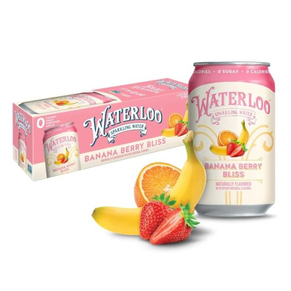 バナナベリーブリス フレーバーのナチュラルスパークリングウォーター 12oz（約355mL）、12本セット。 ゼロカロリー、砂糖不使用、甘味料不使用、ナトリウムゼロで、爽やかな炭酸と本格的なフルーツフレーバーを楽しめます。 非遺伝子組換え認...