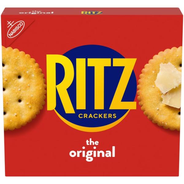 リッツ オリジナル クラッカー 13.7オンス入りです。サクッと軽い食感と コクのあるバター風味が特長の 定番クラッカーです。 そのままのおやつとしてはもちろん 前菜や軽食にも使いやすく チーズやハム フルーツ ホイップクリームなど さまざ...
