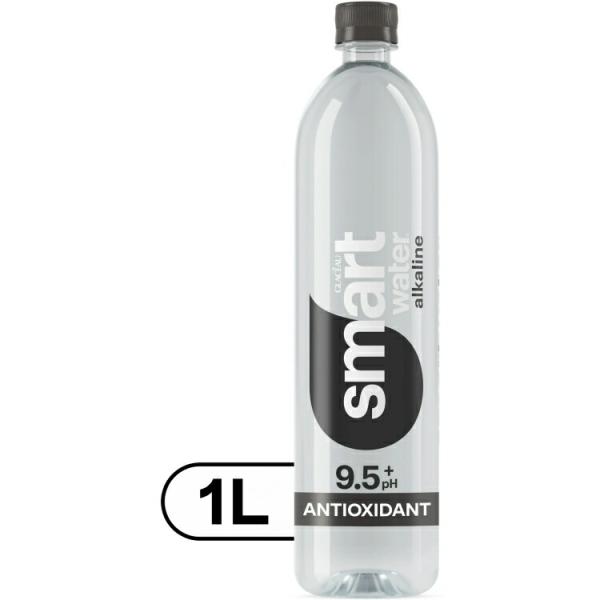 アルカリ性9.5+pHイオン化水 味のために電解質を加えて蒸留した リサイクル可能なウォーターボトル 外出先に最適 あなたが大好きなスマートウォーターと同じ、すっきりとした味わい 1リットルボトル入りスマートウォーター
