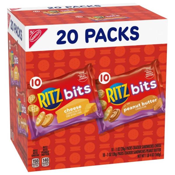 このパッケージには、個別に包装された RITZ Bits チーズと RITZ Bits ピーナッツバター クラッカー サンドイッチが 1 箱 (1.4 ポンド) 入っています (パッケージは異なる場合があります) いつでもおいしく食べられ、...