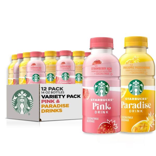 スターバックス ピンクドリンク（8本）とスターバックス パラダイスドリンク（4本）が含まれます ココナッツミルクとフルーツジュースで作られており、フルーティーでクリーミーな味わいです。 カフェのお気に入りからインスピレーションを得た カフェ...
