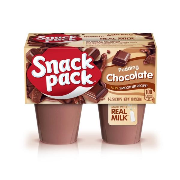 スナックパックチョコレートプリンカップ4個入りパック1個誰もが愛して楽しめる、おいしい風味と濃厚でクリーミーな食感の定番チョコレートプリンスナック各チョコレートプリンカップは本物の無脂肪牛乳で作られており、保存料や高果糖コーンシロップは使用...