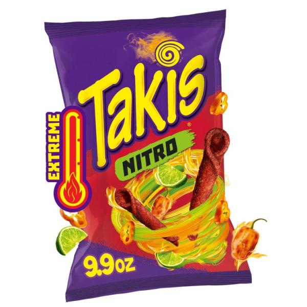 ロールコーントルティーヤチップスを一袋買って、タキス??スナックの風味豊かな世界に飛び込んでみませんか。サクサクとした食感、特徴的なロール形状、そして濃厚な風味。ユニークな形のチップスは、一口ごとに味覚を刺激します。 ニトロ：激辛ハバネロと...
