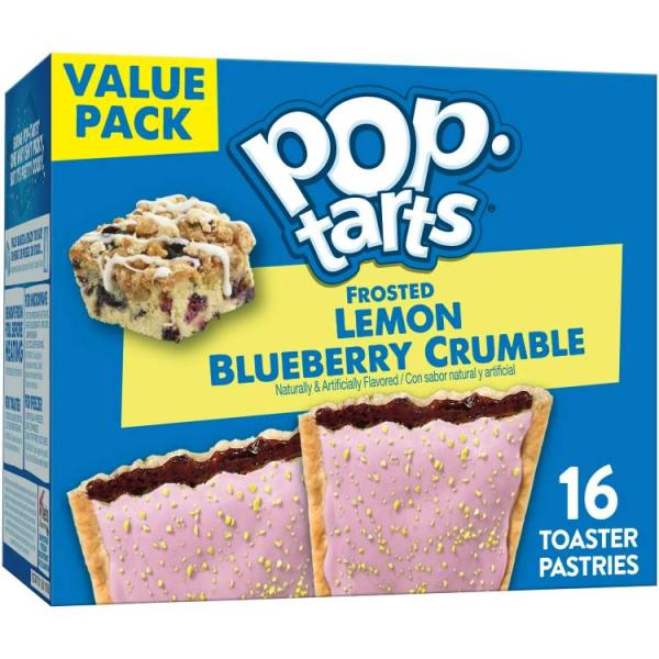 レモン風味のペストリー生地と甘いブルーベリー風味で一日をスタート。子供から大人まで楽しめる朝のおやつやいつでも食べられるスナック。常温保存可能でインスタント。 甘いフロスティングとレモンブルーベリー風味のペストリー生地を詰め カリカリのスプ...