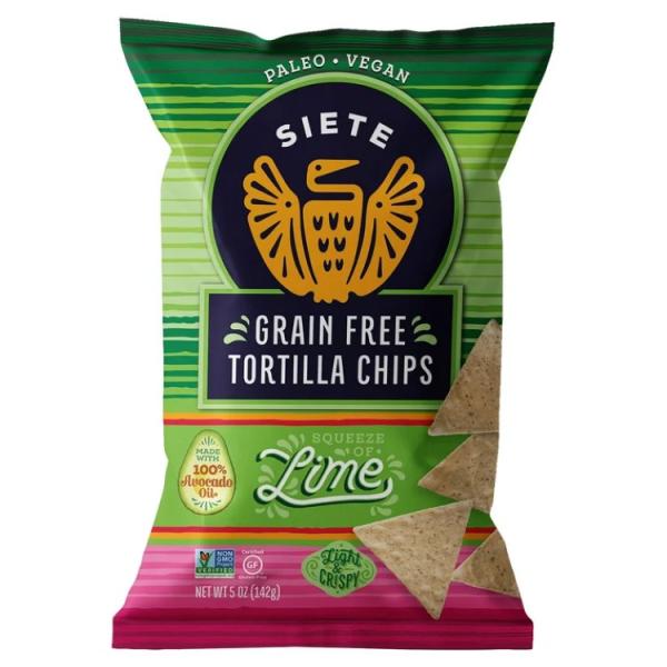 シエテのグレインフリー・トルティーヤチップス（ライム風味）は、キャッサバを主原料にした軽やかで香ばしいチップスに、ほどよいライムの酸味をプラスした爽やかな味わいが特徴。グルテン・穀物不使用で、アボカドオイルを使ってカリッと仕上げています。そ...